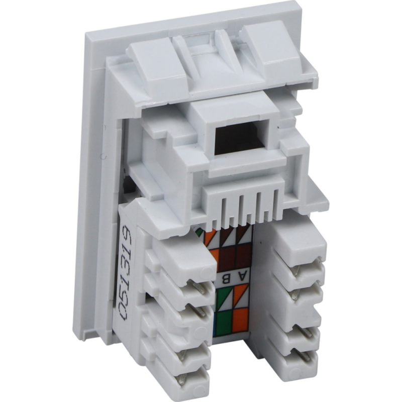Excel Cat6 (UTP) Unscreened Low Profile 6C RJ45 Module White ...
