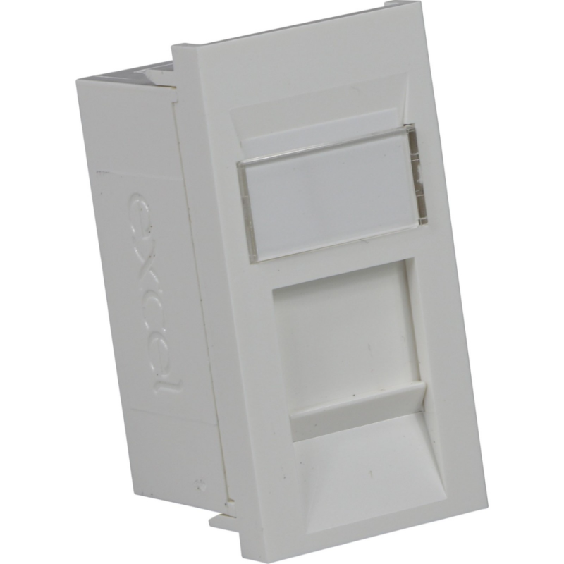 Excel Cat6 (UTP) Unscreened Euromod RJ45 Module White - Industrial ...
