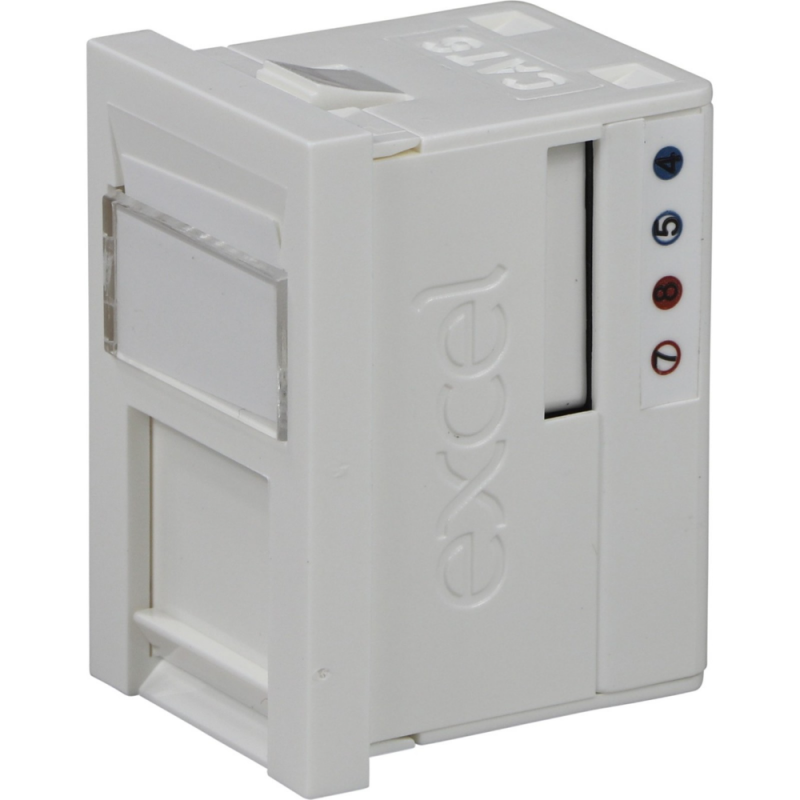 Excel Cat6 (UTP) Unscreened 6C RJ45 Module White - Industrial Network ...