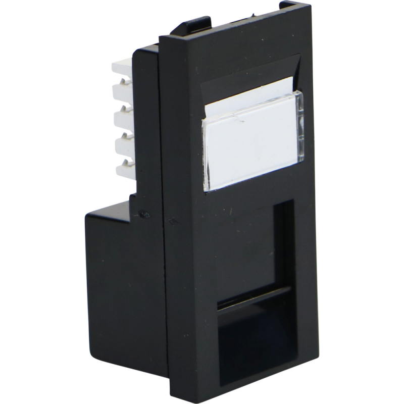 Excel Cat6 (UTP) Unscreened Low Profile Euromod RJ45 Module Black ...