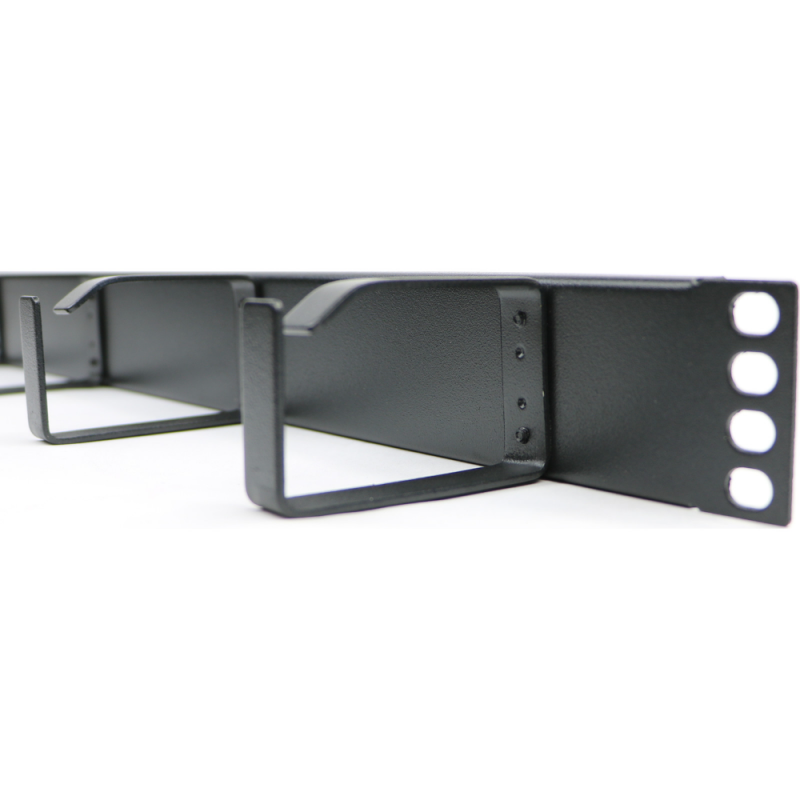 Excel Cable Management Bar 1U 4 Vertical Metal Hoops 65mm Black ...