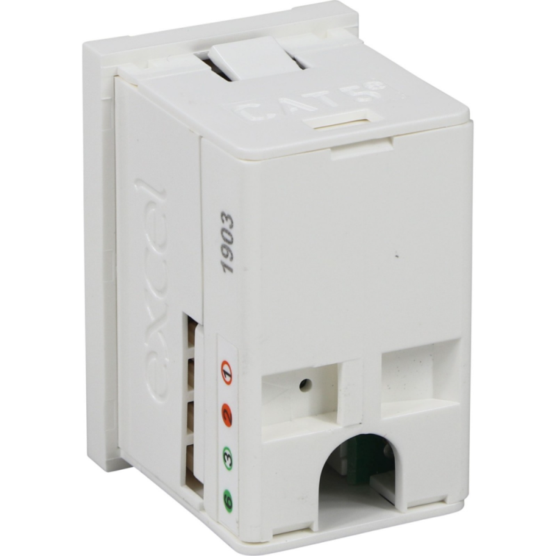 Excel Cat5e (UTP) Unscreened 6C RJ45 Module White - Industrial Network ...