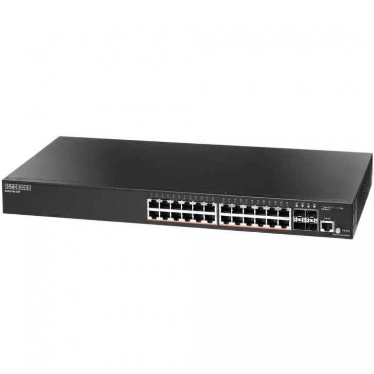Edge Core ECS2100-28P UK 24 Port Web Smart Switch - Industrial Network ...
